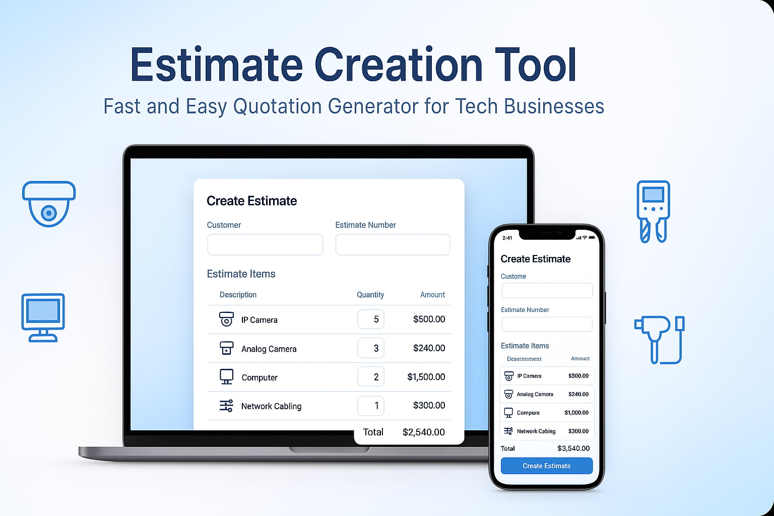 Estimate Builder Tool